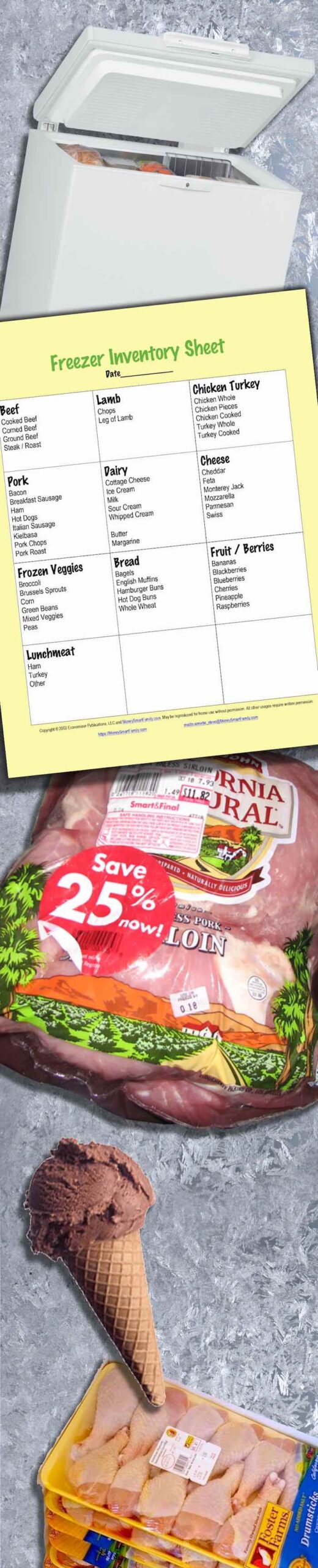 Free Freezer Tracker and Inventory Sheet