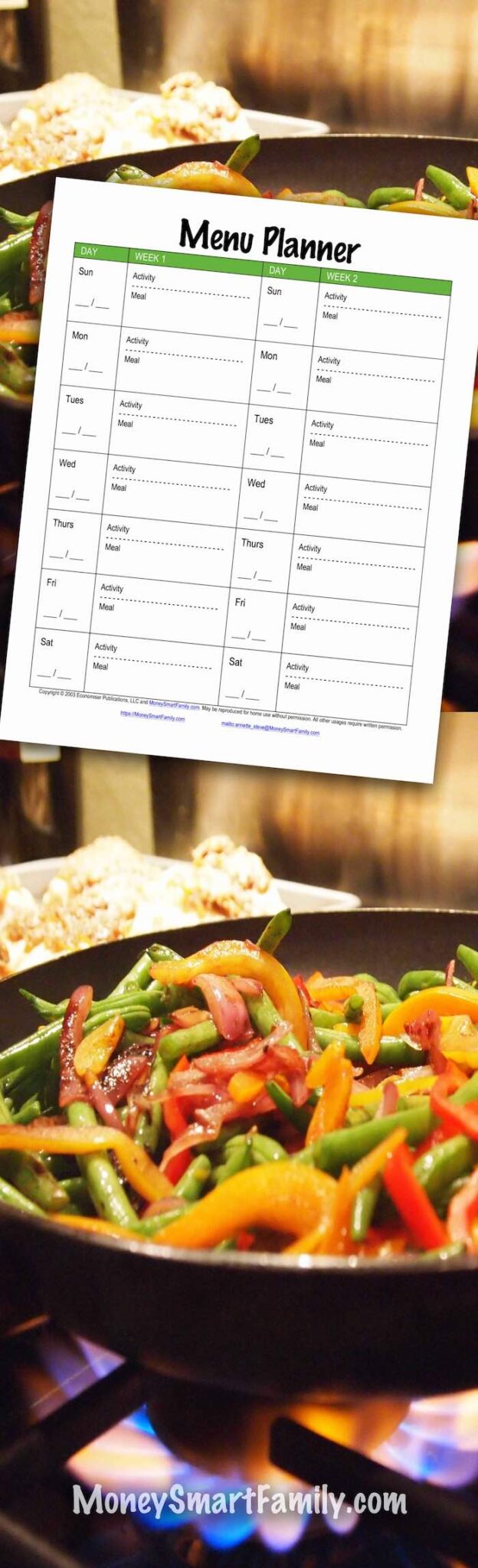 FREE 2 Week Meal Planning Template - Plan Meals and Stress Less